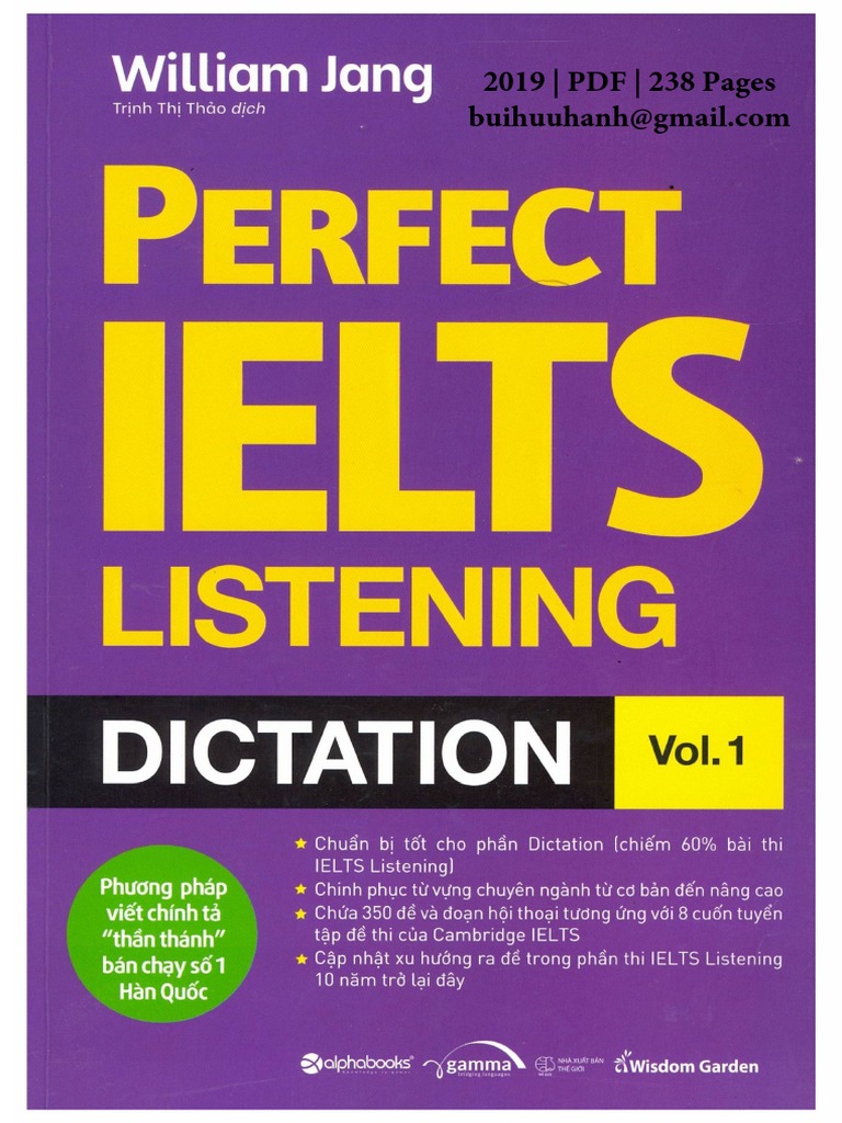 Perfect IELTS Listening Dictation Vol.1 | PDF