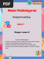 Modul Ajar Matematika - Mengenal Bilangan 1 - 10 - Fase A | PDF | Seni ...