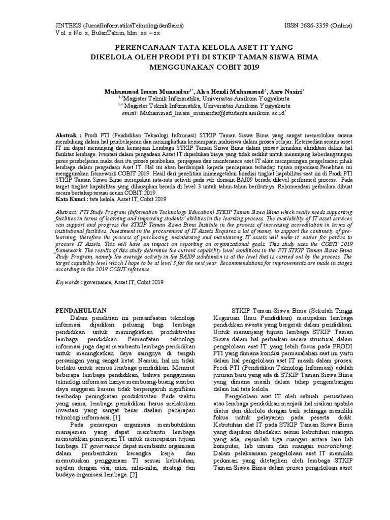 Muhammad Imam Munandar - Jurnal | PDF