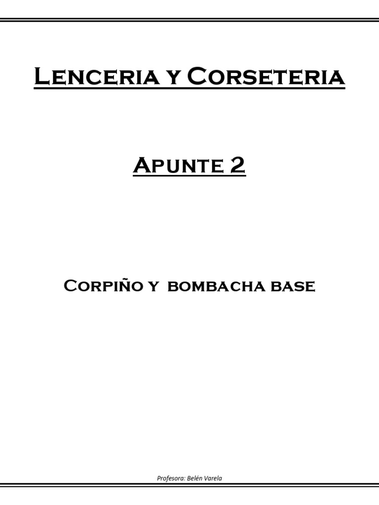 Apunte 2 Lenceria | PDF