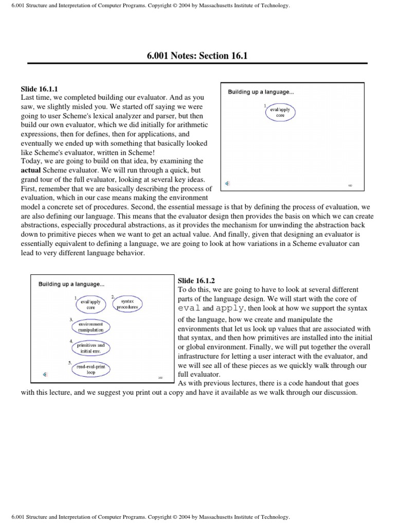 20 The Meta Circular Evaluator Pdf Parameter Computer Programming Scheme Programming