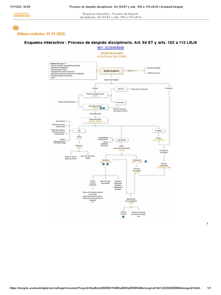 Esquema Proceso de Despido Disciplinario | PDF