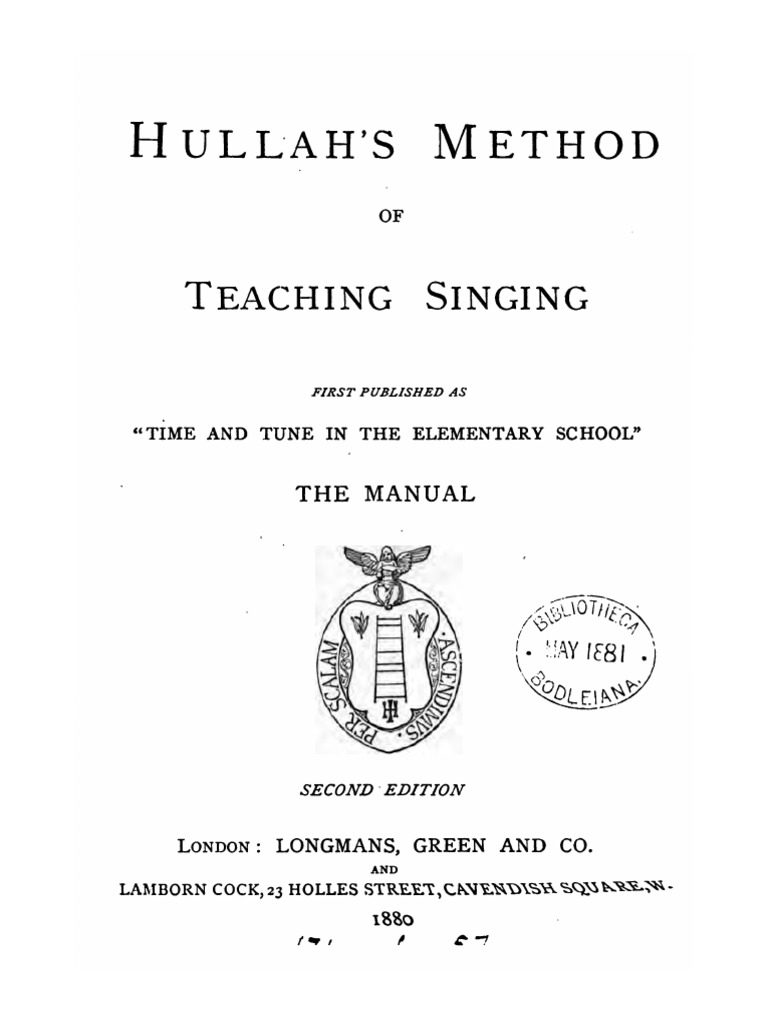 Hullahs Method of Teaching Singing (John Hullah) (Z-lib.org) | PDF