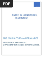 Guía del Anexo 22 en Comercio Exterior | PDF