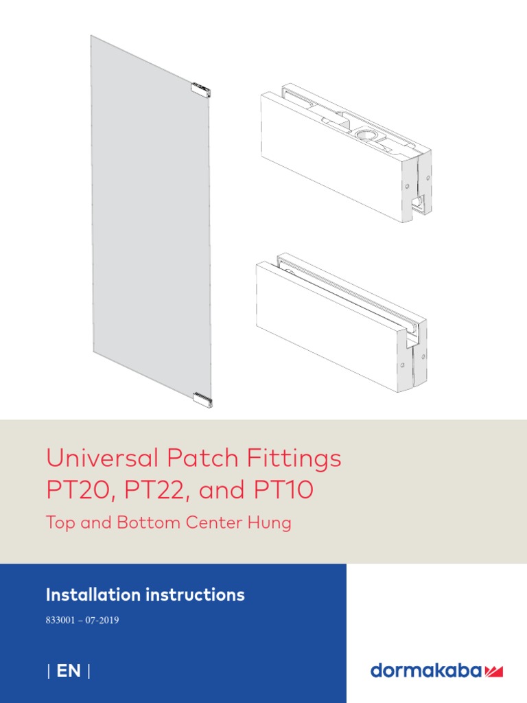 Dormakaba Universal Patch Fittings Guide | PDF | Door | Screw