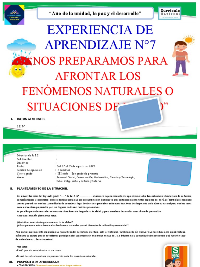 2do Experiencia de Aprendizaje #7 | PDF | Aprendizaje | Imagen