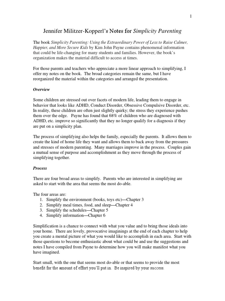 Simplifying Parenting for Happier Kids | PDF | Parenting | Sleep