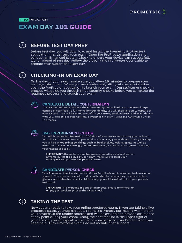 ProProctor Exam Day 101 Guide | PDF | Computing | Cyberspace