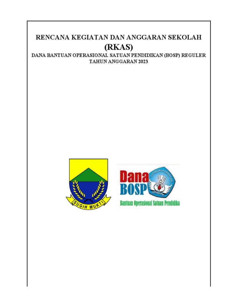 form pengesahan rkas 2023 baru PAMOYANAN | PDF