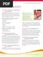 Breastfeeding Basics - Brochure | PDF | Breastfeeding | Breast Milk