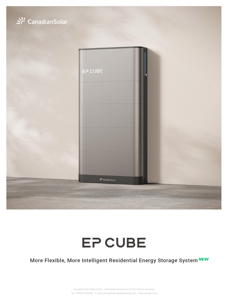 EP Cube Canadian | PDF | Photovoltaics | Electricity
