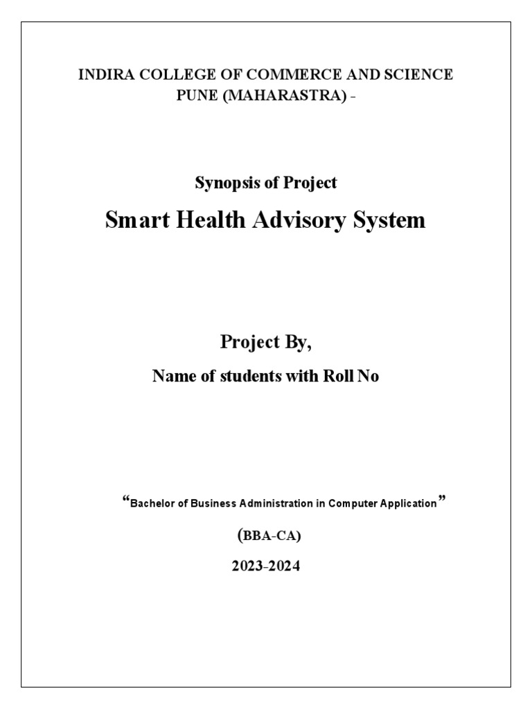 Project Synopsis | PDF | Computer Architecture | Computing