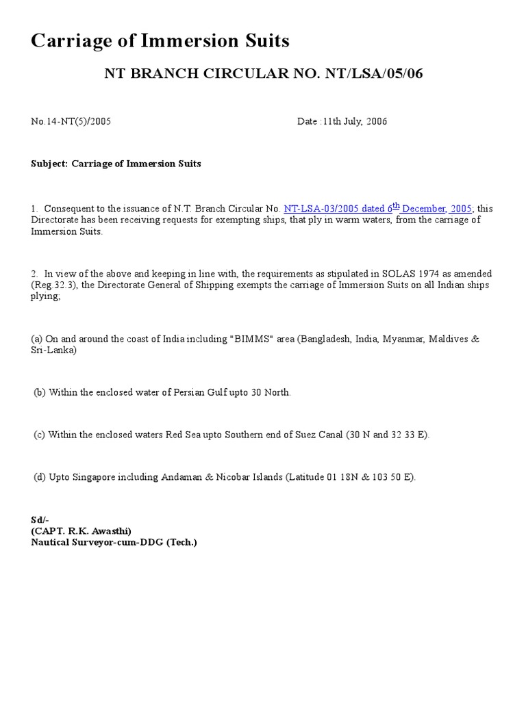 DGS Circulars - Orders | PDF