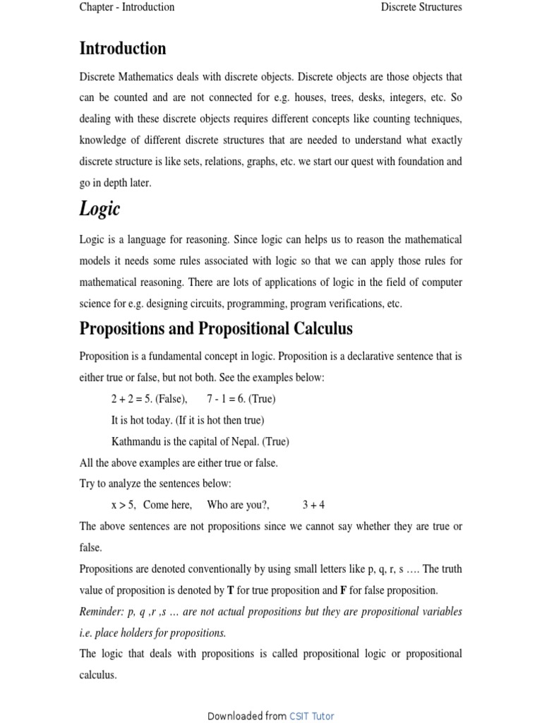 Discrete Structure Note | PDF | Set (Mathematics) | Discrete Mathematics Discrete Structure Note | PDF | Set (Mathematics) | Discrete Mathematics