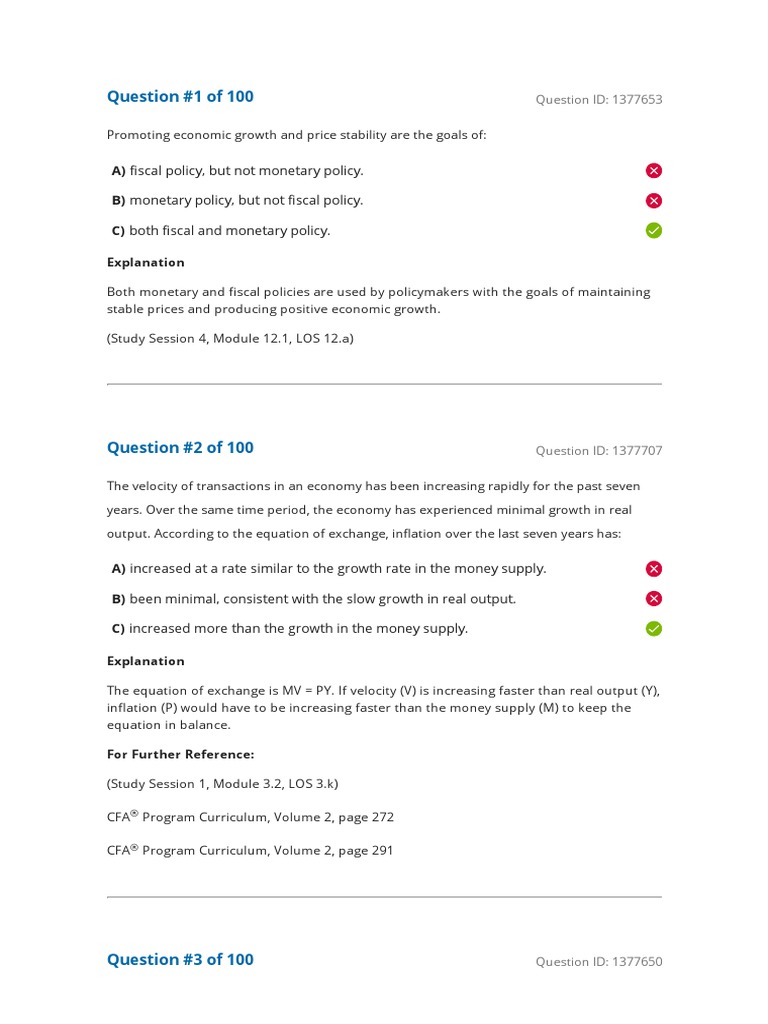 Reading 12 Monetary and Fiscal Policy - Answers | PDF | Monetary Policy ...