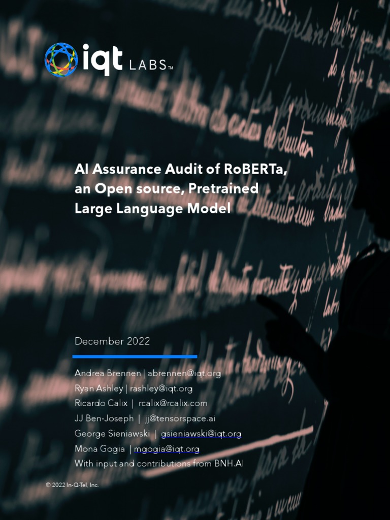 RoBERTa Audit Checklist and Harms 1673077058 | PDF | Cybernetics | Computing