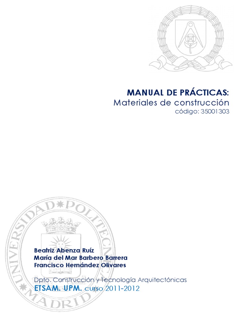 Manual de Practicas Materiales de Construccion | PDF | Hormigón | Cuantil