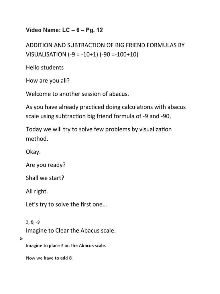 Big Friend Formulas in Abacus | PDF | Mathematics