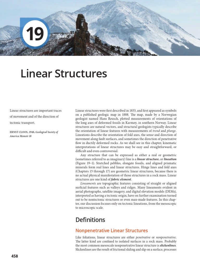 19 Linear Structures | Download Free PDF | Structural Geology | Minerals