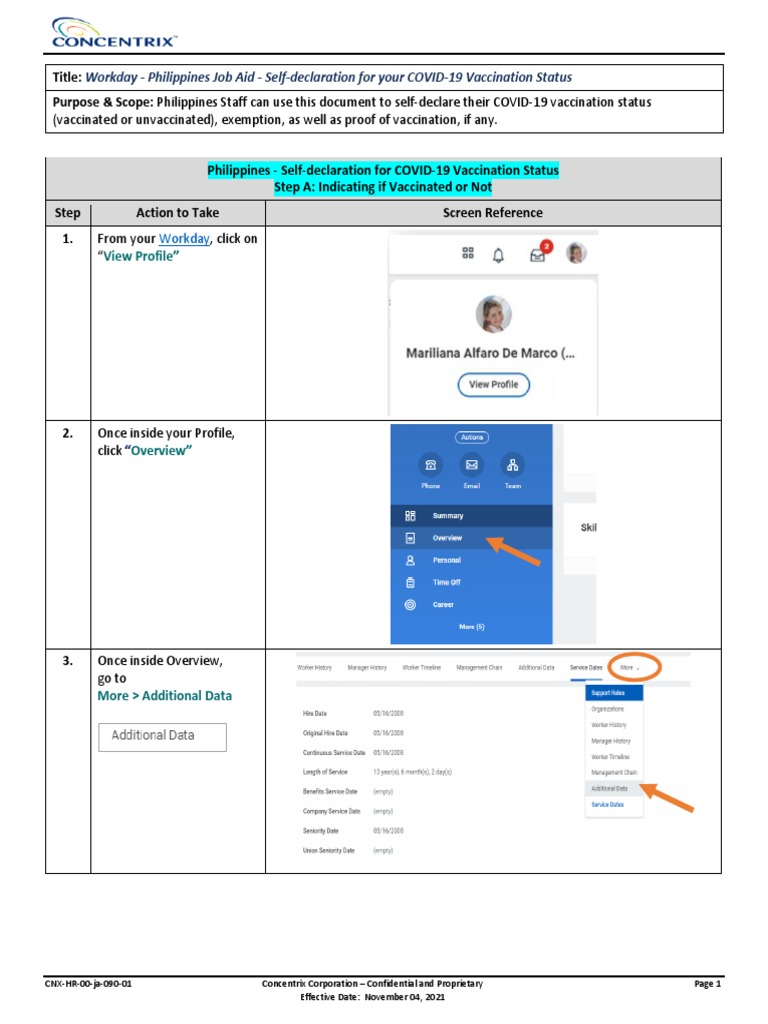 Workday Philippines Job Aid Self Declaration For Your COVID 19 ...