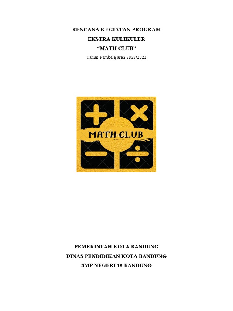 Program Ekskul Match Club | PDF