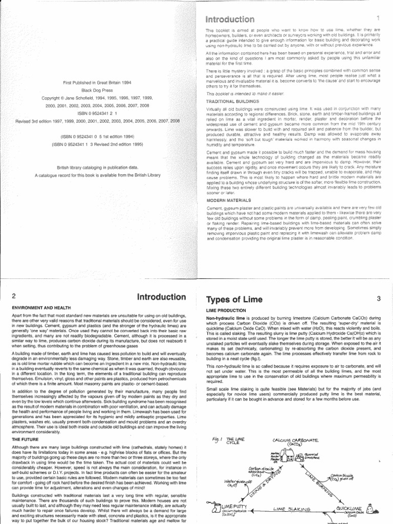 A Practical Guide On Lime in Building | PDF