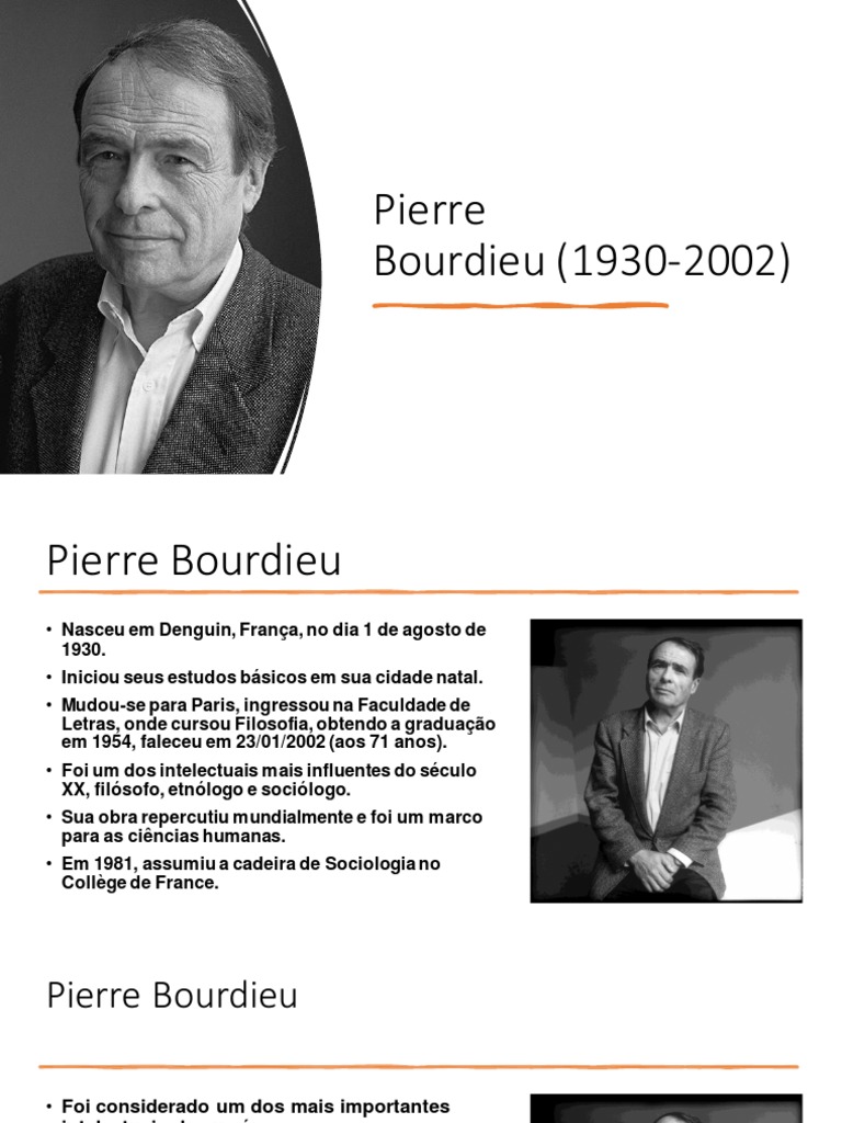 Pierre Bourdieu | PDF | Ciências Sociais