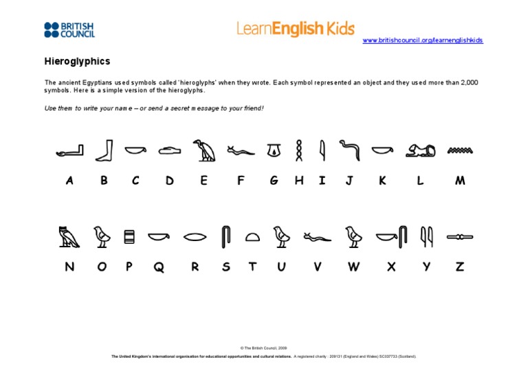 Hieroglyphics | PDF