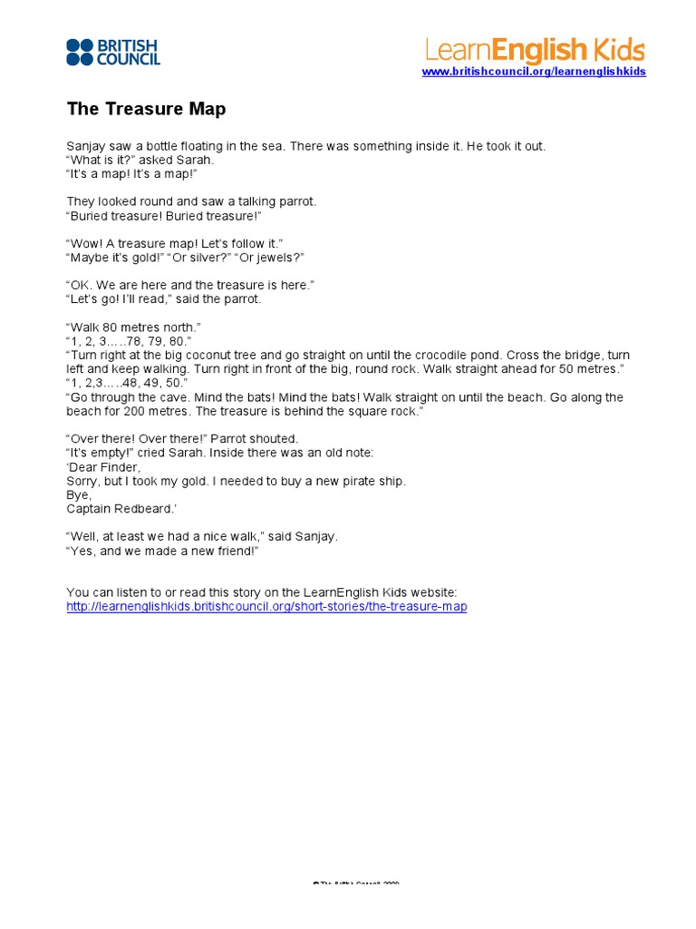 Treasure Map Story | PDF