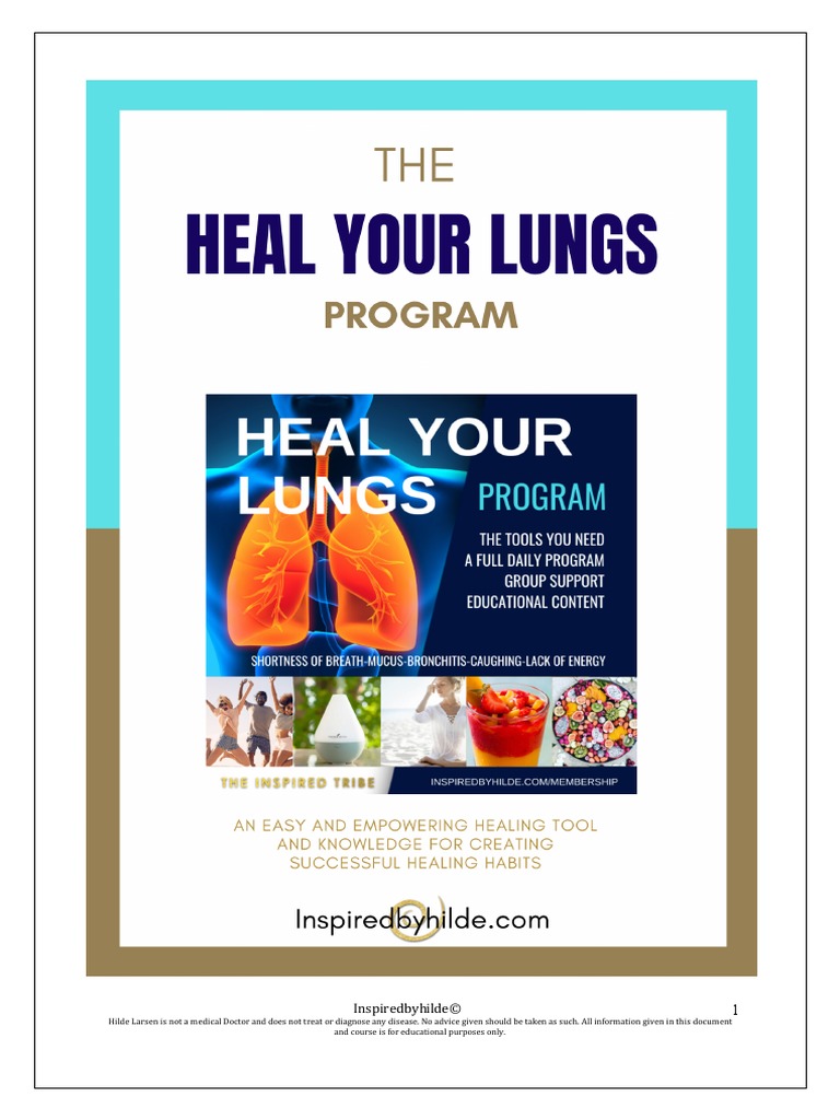 Healing The Lungs | PDF | Lung | Respiratory Diseases