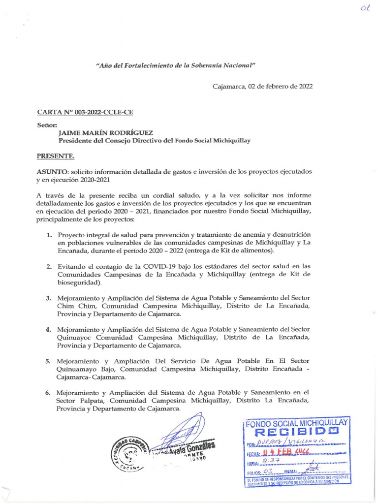Solicito Informacion | PDF