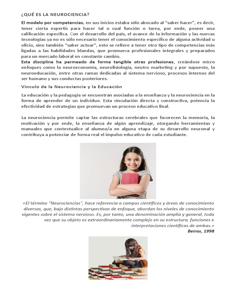 QUÉ ES LA NEUROCIENCIA | PDF | Aprendizaje | Neurociencia