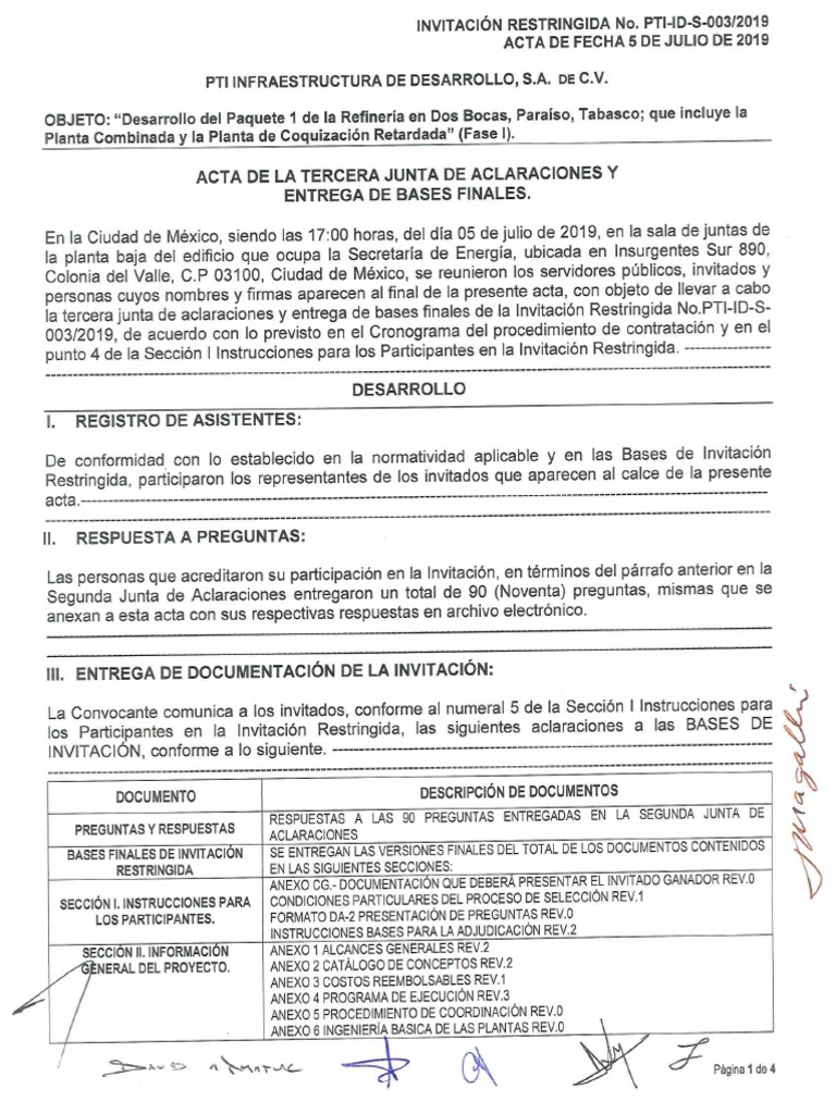 PTI-ID-S-003-2019 PAQUETE 1 (05jul19) | PDF