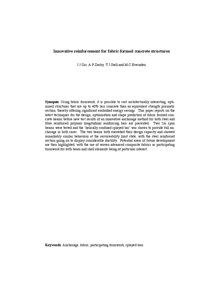 Complex Textile Structures As Reinforcement For Advanced Composite Materials | PDF | Bending ...