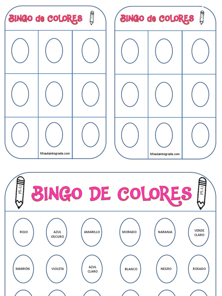 Bingo de Colores | PDF
