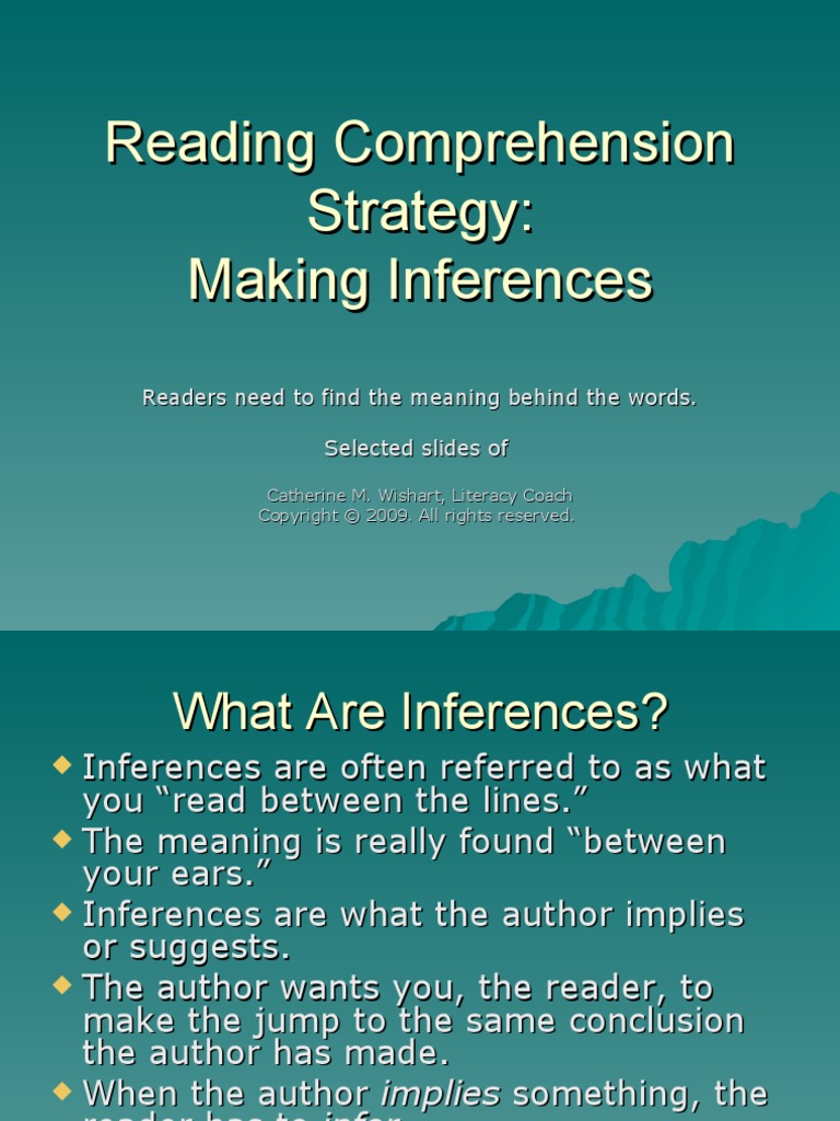 Making Inferences | PDF | Inference | Stairs