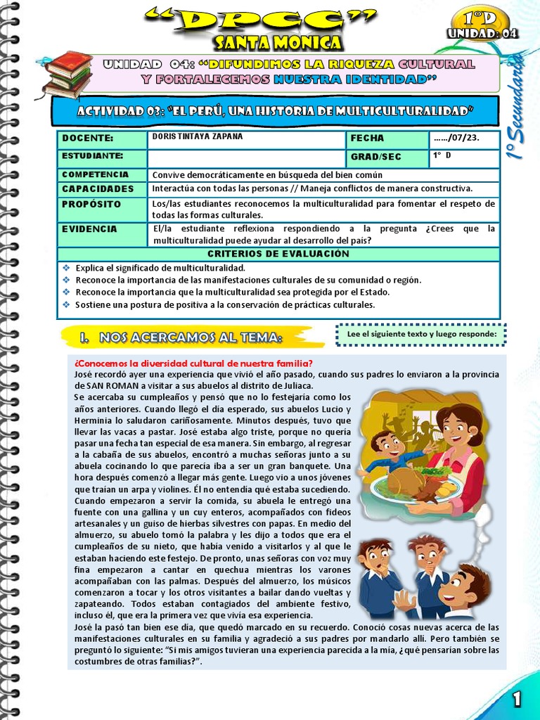Dtzz.1° DPCC - Actv.03-Und.4 2023 | PDF