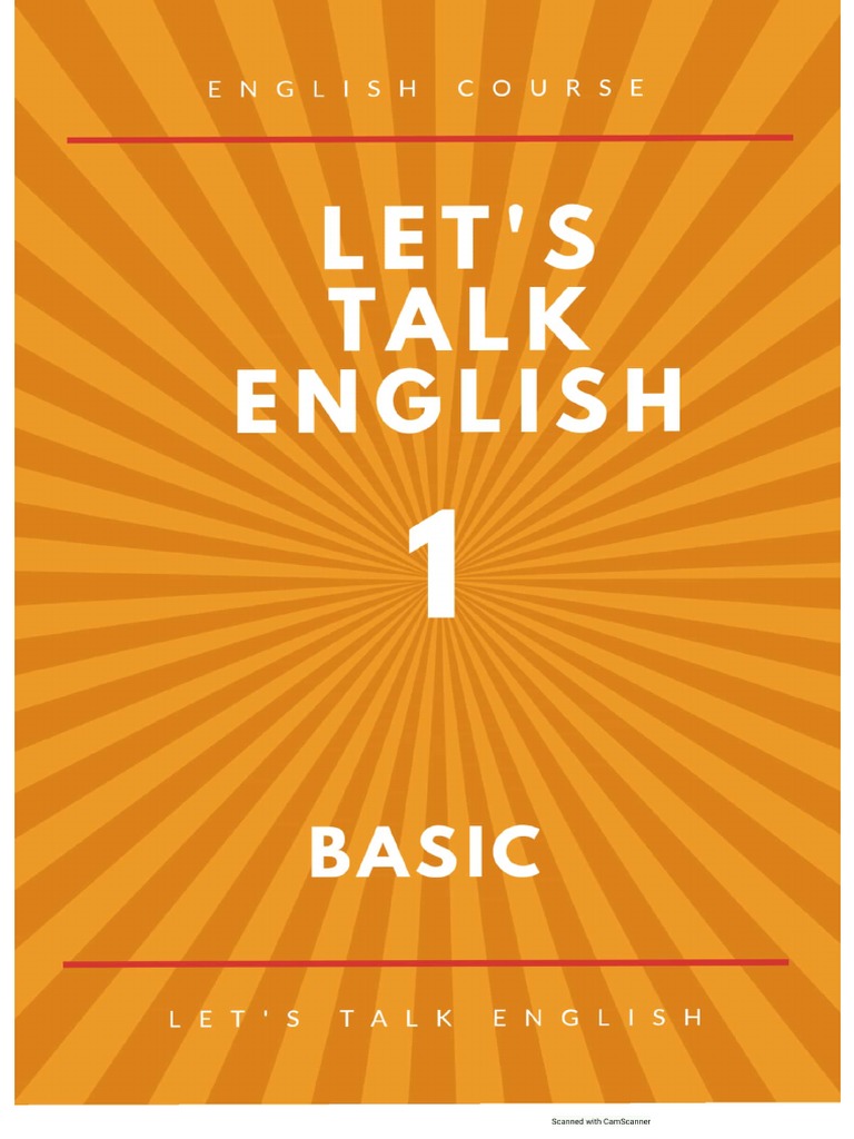 Let's Talk English Textbook 1 | PDF