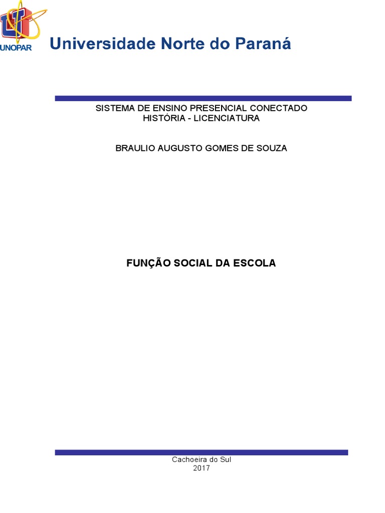 Função Social da Escola e Inclusão Cultural | PDF | Exclusão social ...