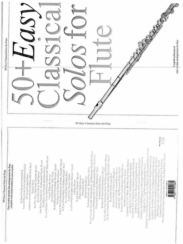 50 Easy Classical Solos For Flute | PDF