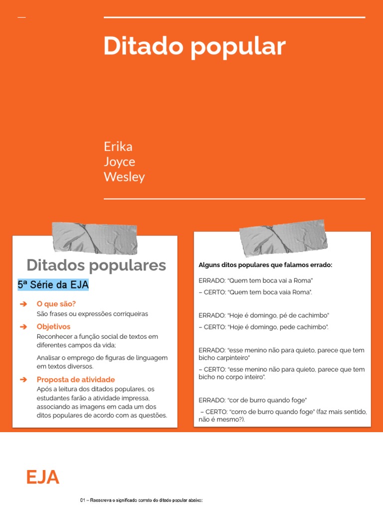 Ditados Populares | PDF