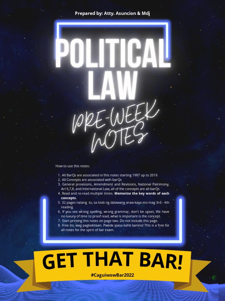 Poli Pre-Week | PDF | Constitutional Amendment | Initiative