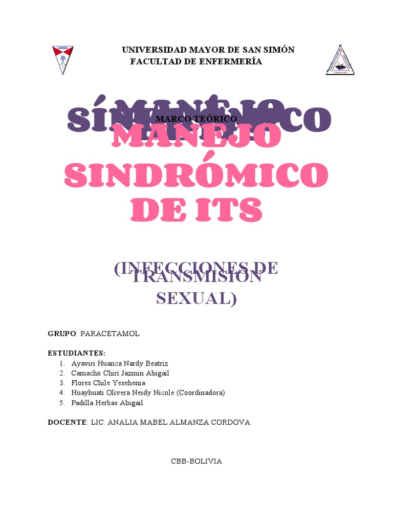 Manejo Sindrómico de Its | PDF | Epidemiología | Micoplasma