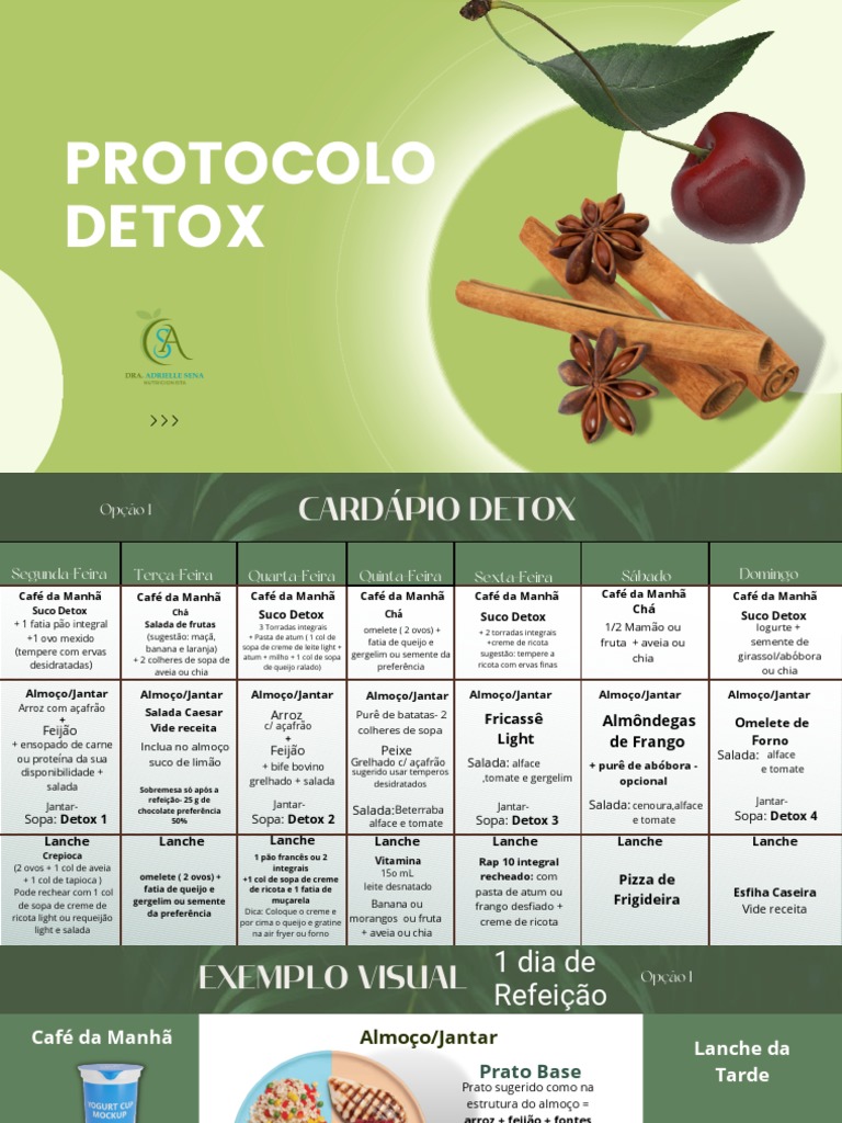 Protocolo Detox | PDF | Salada | Caldo