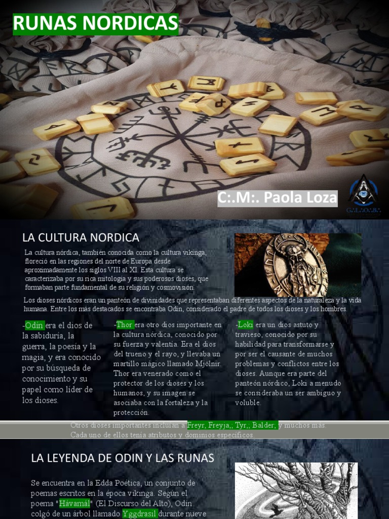 Runas Nórdicas: Significados y Poderes | PDF | Mitología nórdica | Odin