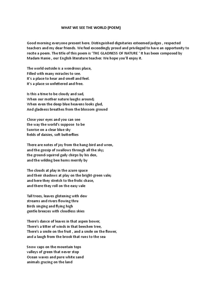 POEM | PDF
