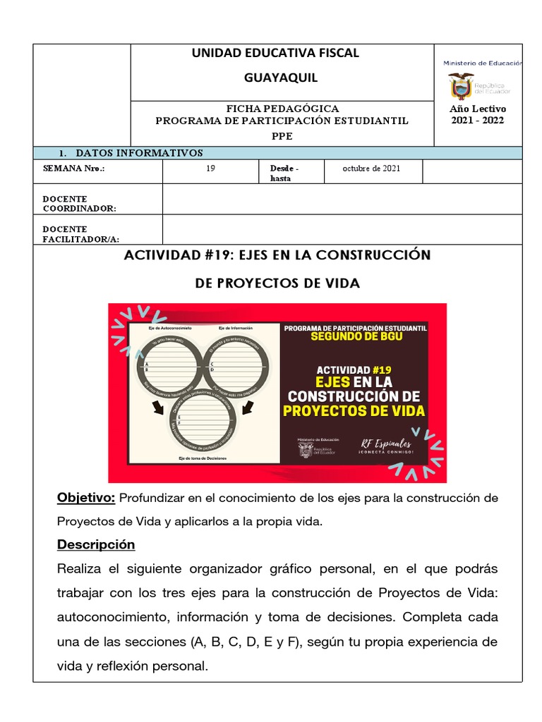 Ppe - Actividad - 19 Segundo Bgu | PDF | Toma de decisiones