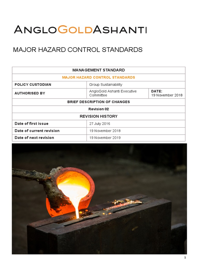 Major Hazard Control Standards: Management Standard | PDF | High ...