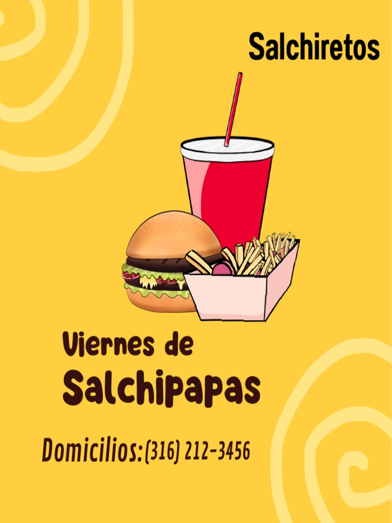 Logo Salchipapa Vintage Rojo Amarillo | PDF