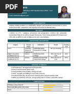 Fatima CV Example | PDF | Engineering | Teachers